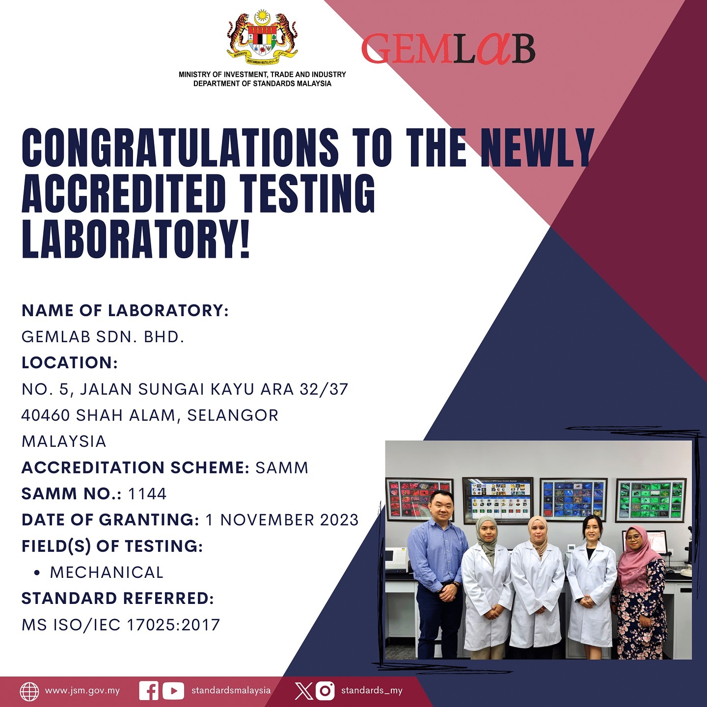 MY GEMLAB – Gemmological Laboratory in Malaysia
